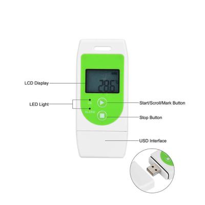 China Monitoração de temperatura impermeável do registador de dados de USB para a medicina à venda