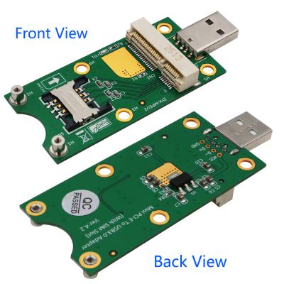 Cina NGFF (M.2) all'adattatore di USB 3,0 con il modulo NANO doppio di SIM Card Slot For 3G/4G/5G in vendita