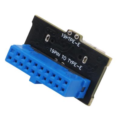 Cina Tipo-e verticale di chiave-Un di USB 3,1 ad USB 3,0 20 Pin Extension Adapter in vendita