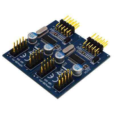 Cina 2 in 1 6-Ways 12V ARGB e hub del fan di CC di 12V PWM con e contrappeso magnetico per il regolatore di ASUS/MSI 12V 4Pin LED in vendita