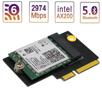China Chave E de M.2 NGFF ao mini adaptador meio de PCI-E para WiFi6 AX200, cartão e modelo de Y510P à venda