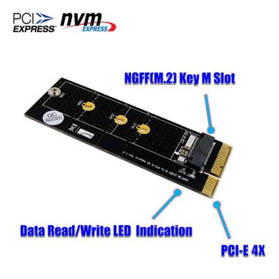 China Adaptador do SSD a do PCI E 4X de NGFF (M.2) Nvme M Key (a instalação vertical) à venda