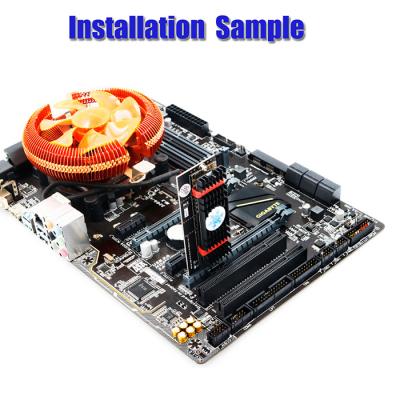 China Adaptador do SSD a do PCI E 4X de NGFF (M.2) Nvme M Key com dissipador de calor (a instalação vertical) à venda