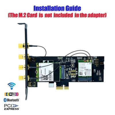 Cina Chiave B di NGFF M.2 e chiave A a PCIe X1 Adpater per la carta di WiFi e di 3G/4G in vendita
