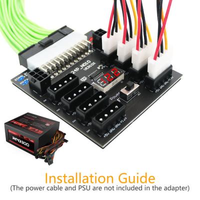 China ATX Power Supply Breakout Board 4 6 Pin Power Connector For Bitcoin for sale