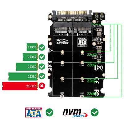 China M.2 SSD To U.2 PCI E Adapter M.2 NVMe SATA Bus U.2 SFF-8639 for sale