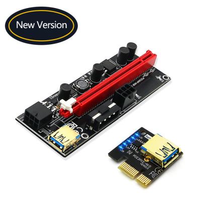 China Montante 1x de PCIE ao cartão de extensão 16x gráfico com exposição do medidor de 3.3V Digitas e o diodo emissor de luz 3528 instantâneo colorido à venda