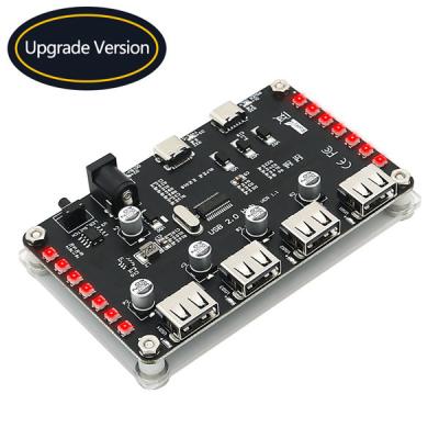 Cina 4 forza ausiliaria variopinta della piattaforma 3528 LED del hub di USB 2.0 del porto multi per il PC in vendita