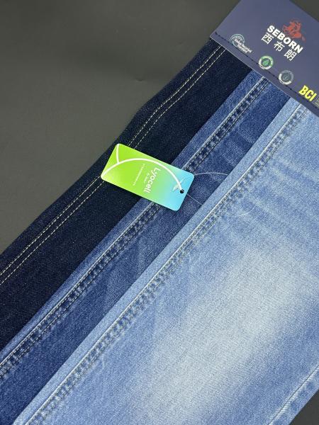 Quality 9.5oz Tencel Denim Fabric 165cm - 167cm Width Garment Denim Fabric Breathable for sale
