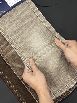 China 10.9oz Colored Denim Fabric Brown Uniform Denim 170cm - 172.5cm Width OEKO-TEX Certified for sale