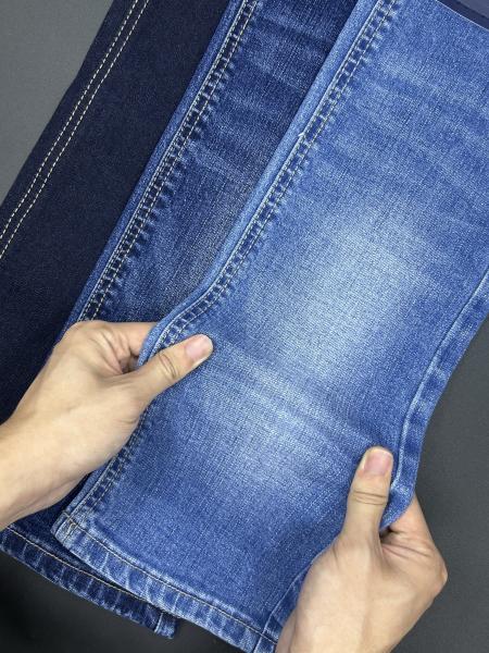 Quality High Cotton Natural Denim Fabric Micro Stretch Breathable Denim 10.8oz For Jeans for sale