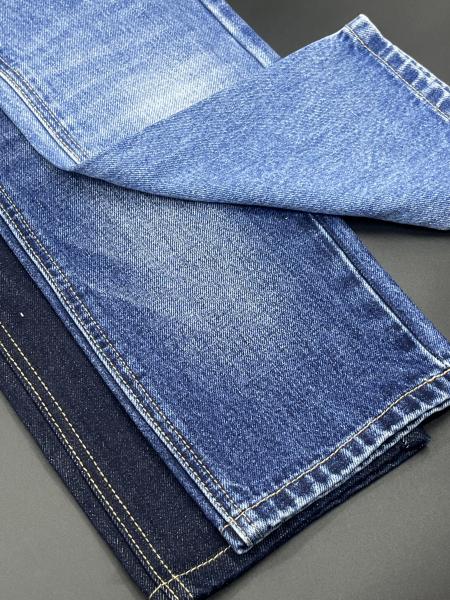 Quality Dark Blue / Blue Non Stretch Denim Fabric 424GSM Heavyweight Raw Denim 100% Cotton for sale