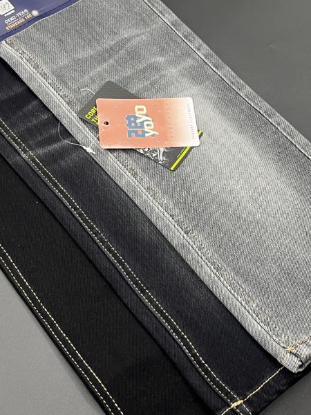 Quality 11.4oz High Stretch Denim Fabric 147cm - 150cm Width Black Stretch Denim Fabric 2.5% Spandex for sale
