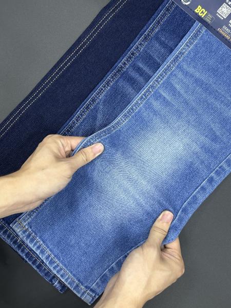 Quality 10.9oz Stretch Denim Fabric High Cotton Stretch Denim Dark Blue For Jeans And Casual Wear for sale