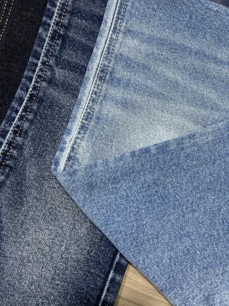 Quality 12.1oz Micro Stretch Denim Fabric High Cotton Denim 62-63