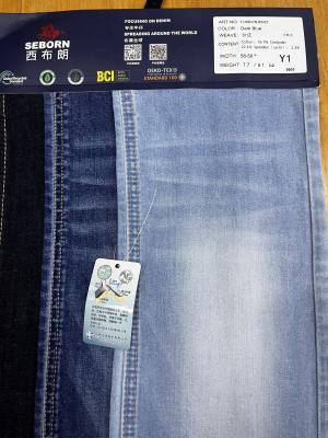 China 7.7oz Lightweight Cool Touch Stretch Denim Fabric with CoolJade for Jeans for sale