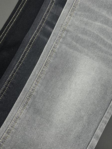 Quality 10.3oz Sulphur Black Cotton-Polyester Denim for Durable Jeans & Daily Apparel for sale