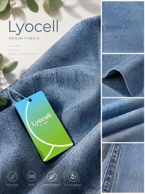 China 10.5oz Cotton Lyocell 3/1 Twill Denim Fabric | Extra Wide Width | Dark Blue for sale