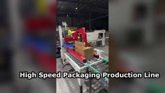 High Speed Automatic Carton Sealing and Shrink Packaging Line