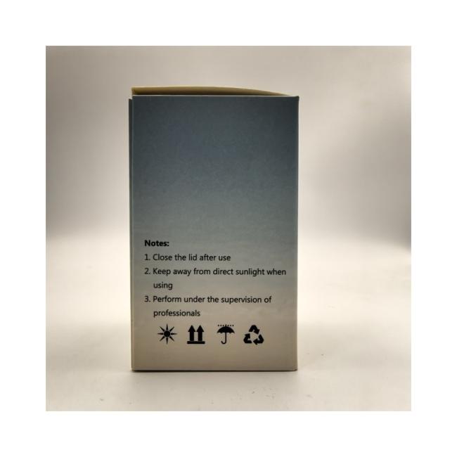 Transparent Glaze-soft bottle with dental 3D printed model