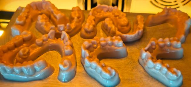 Dental resin product sample