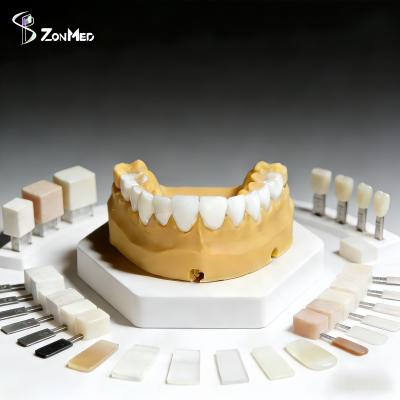 China Direct Bonding Temporary Veneer Featuring Bending Modulus 4800 Mpa and Bending Strength 166 to 188 Mpa Designed for Dental Repair for sale