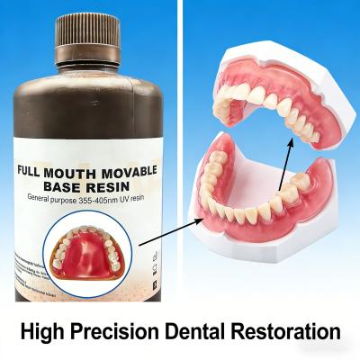 China Short processing time complete denture base light cured technology providing consistent and dental prosthetic production for sale