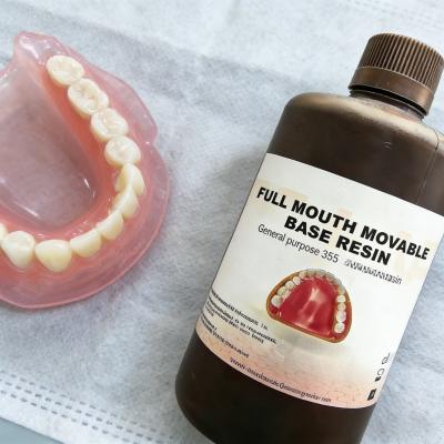 China Shore D 88 3D printed denture resin featuring short processing time suitable for dental professionals requiring and materials for sale