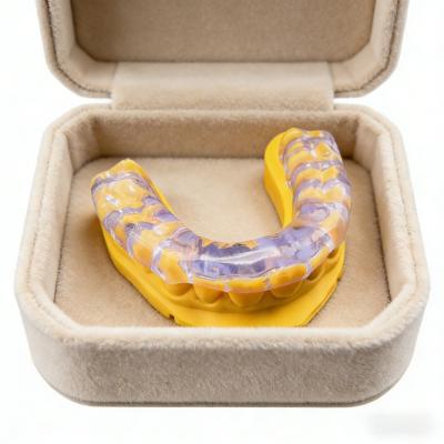 China Notch impact strength 45.5 to 48.5Mpa Night Guard Resin water absorption rate 0.40 to 0.65 percent includes 1 Soft Splint Rein optimized for dental for sale