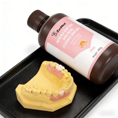 China High Elasticity Invisible Denture Base Resin Flexible Denture Denture Base For Partial And Full Dentures Invisible Denture Base for sale