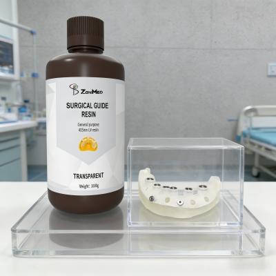 China Low to medium viscosity Dental surgical guide resin Shore D 82 ensuring easy application and precise implant positioning for sale