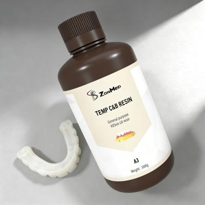 China Regular DLP Printer And LCD Printer Compatible 3D Printing Temporary Crown Resin Biocompatible FDA Approved Dental Material for sale