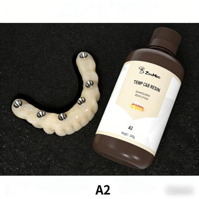 China A3 Temporary Crown Bridge 3D Resin Light Cured Self Cured Dual Cured Polymerization Method Suitable for Dental Applications for sale