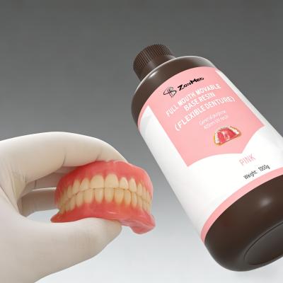 China Light cured 3D printed denture resin featuring short processing time perfect for dental professionals focusing on and speed for sale