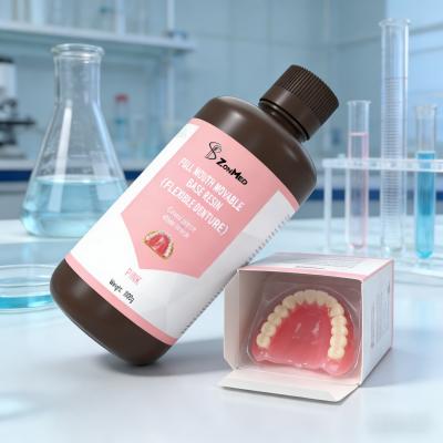 China Liquid Full Mouth Movable Base Resin Acrylic Denture Base Designed for Durable Comfortable Dental Prosthesis Fabrication for sale