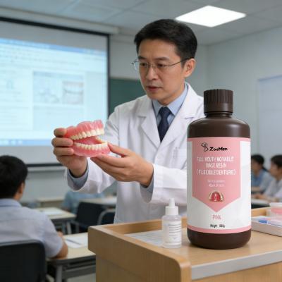 China Minimal shrinkage rate resin denture base resin optimized for dental laboratories requiring stable and denture materials for sale