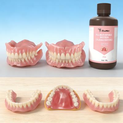 China Short processing time 3D printed denture resin providing high durability excellent material for dental prosthetics and lab for sale