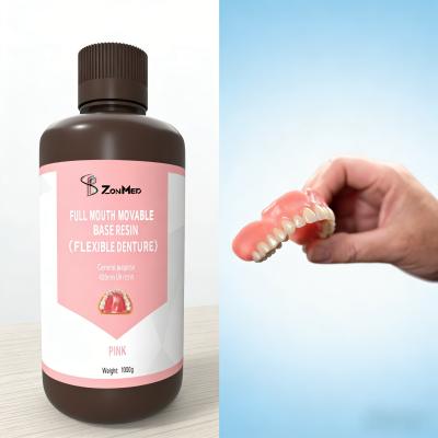 China Short Processingtime Full Mouth Movable Base Resin High Hardness Material Type Resin Developed For Dental Prosthetic Bases for sale