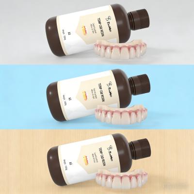 China Notch Impact Strength 40.5 to 60.5 3D Printing Temporary Crown Resin Featuring Shelflife 24 Months Suitable for Temporary Dental Crowns for sale