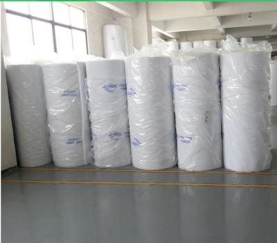China Flexible 560g F5 Spray Booth Ceiling Thin Air Filter Material With Surface Glue for sale