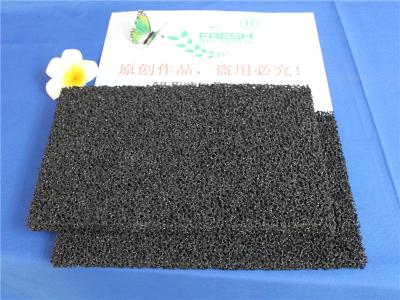 China 10 - 60 ppi PU Polyurethane Activated Carbon Air Filter Sponge For Ordor Gas for sale
