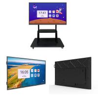 China 65 Inch 4K Interactive Whiteboard with 20 Point Touch and Android 11 for sale