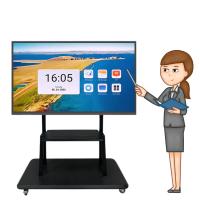 China Ikinor 75 Inch Interactive Smart Board All in One Panel 4K UHD Touch Screen for Classroom Teaching for sale