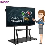 China 86 Inch Interactive Flat Panel 4K UHD Touchscreen Whiteboard for Education with 20 Point Multi Touch for sale