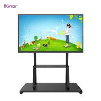 China Movable Interactive Whiteboard Stand 55-86 Inch 150kg Capacity with Wheels and Mount for sale