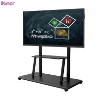 China Adjustable Interactive Whiteboard Stand for 55-86 Inch Screens 160cm Height 150kg Capacity for sale