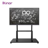 China ROHS 65 Inch Interactive Flat Panel Multi Touch Screen Smart Board 4K UHD 20 Point IR Touch for sale