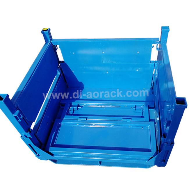 Warehouse Heavy Duty Foldable and Stackable Steel Stillage Cage