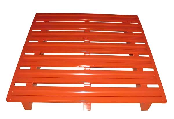 Quality Colorful Injection Warehouse Storage Industrial Steel Metal Skid Pallet Stacking 3tons for sale