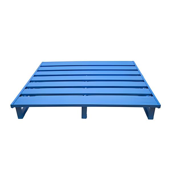 Quality Colorful Injection Warehouse Storage Industrial Steel Metal Skid Pallet Stacking for sale